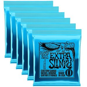 ernie ball 2225 extra slinky 8-38 (6 pack bundle)