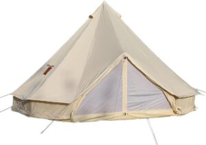 unistrengh 5m/16.4ft cotton bell tent with stove jacket (top)