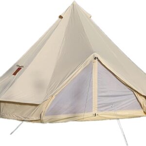 UNISTRENGH 5M/16.4ft Cotton Bell Tent with Stove Jacket (Top)