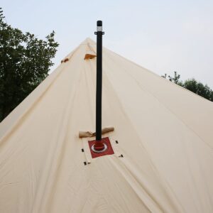 UNISTRENGH 5M/16.4ft Cotton Bell Tent with Stove Jacket (Top)