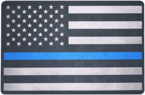 raiseek thin blue line flag gun mat gun cleaning mat of usa 11"x17"