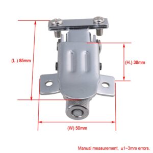 Lovermusic Silver 85x50mm Metal Type B Strainer Throw Off Butt End Set Replacement for Snare Drum