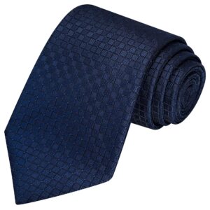 kissties 63'' xl navy blue solid tie extra long necktie mens neckties+ gift box