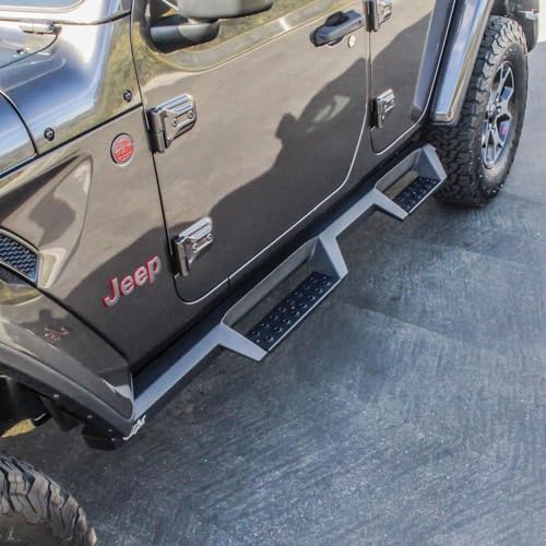 Westin 56-14065 HDX Drop Nerf Step Bars fits 2018-2023 Wrangler JL Unlimited 4dr Textured Black 1 Pair