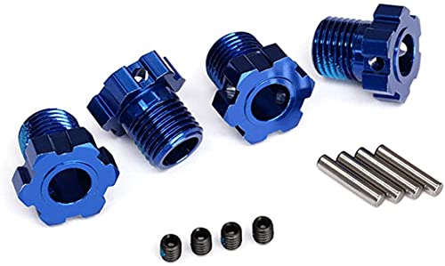 Traxxas 8654 Aluminum 17Mm Splined Wheel Hubs, Blue