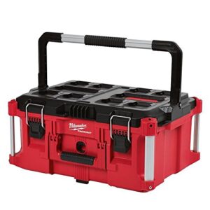 milwaukee packout 22" large tool box red/black accessories