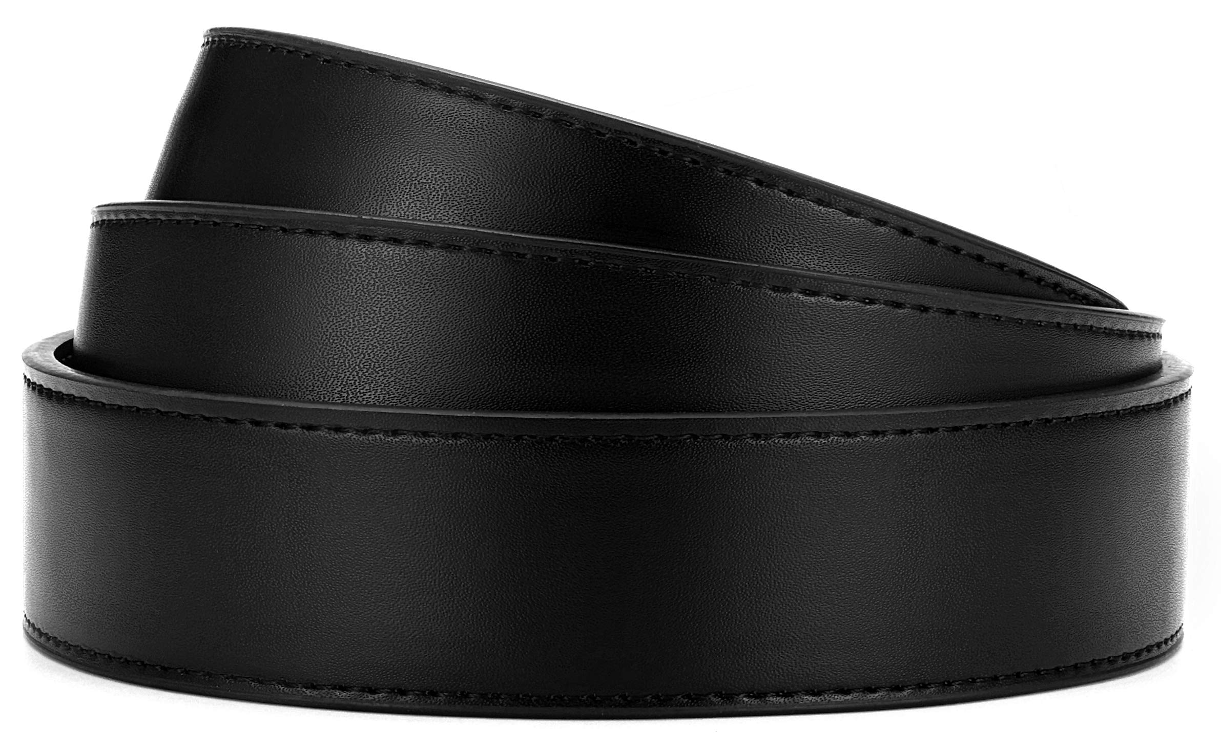 CHAOREN Ratchet Belt Replacement Strap 1 3/8”, Leather Belt Strap for 40MM Slide Click Buckle