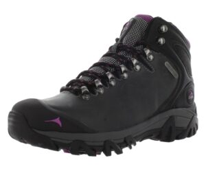 pacific mountain women's hiking boots, asphalt/violet, 8