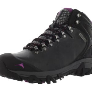 Pacific Mountain Women's Hiking Boots, Asphalt/Violet, 8