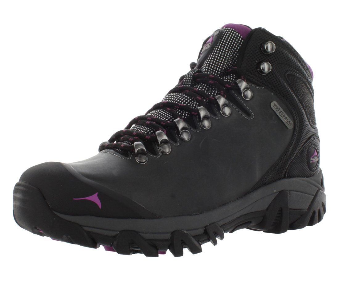 Pacific Mountain Women's Hiking Boots, Asphalt/Violet, 8