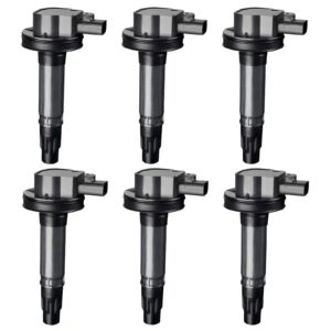 autosaver88 ignition coil pack set of 6 compatible with ford edge flex f150 explorer fusion mustang taurus - lincoln mks mkt mkk mkz - mazda 6 cx-9 mercury sable v6 3.7l 3.5l (do not fit turbo)