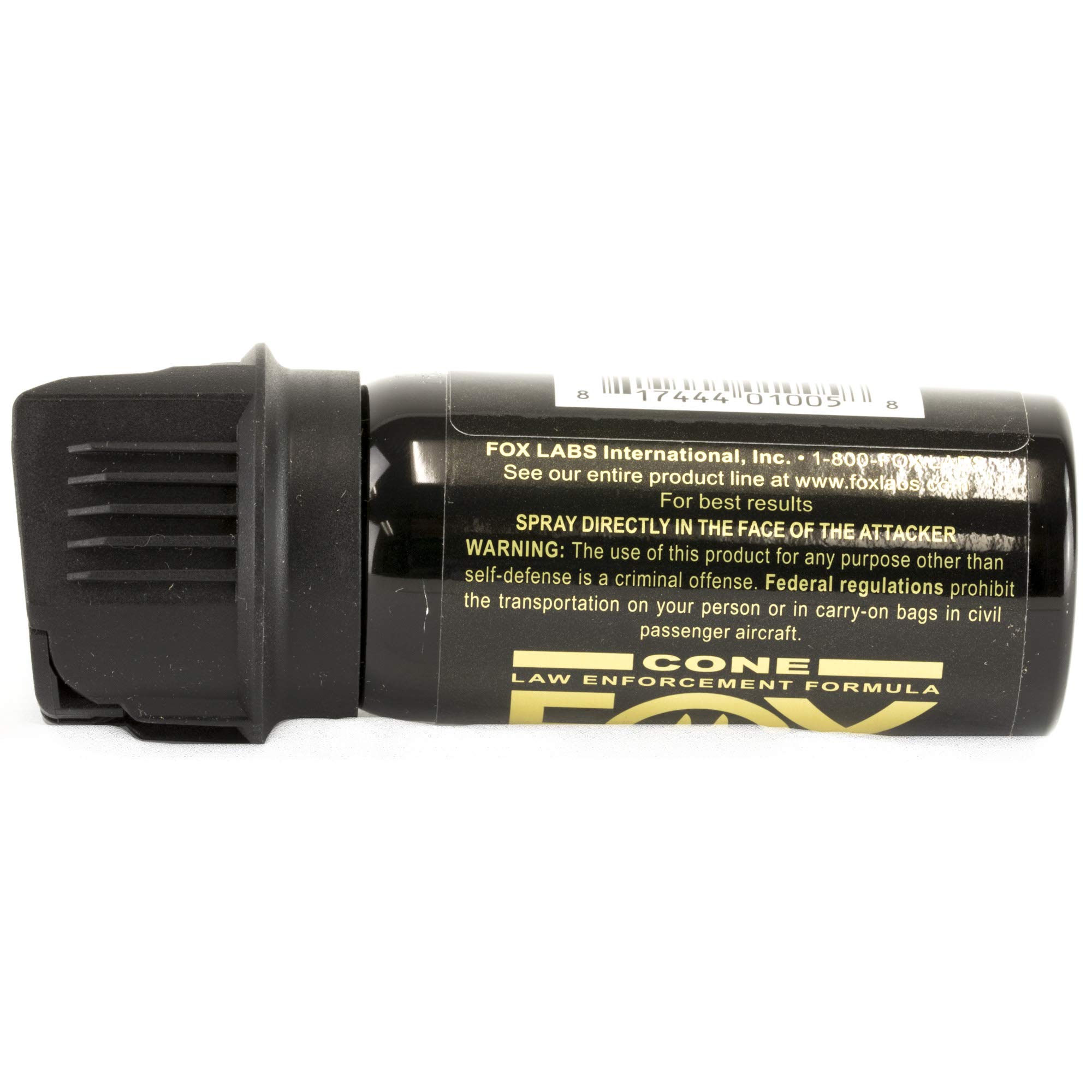 Fox Labs 152FTMDB Flip Top 1.5oz Pepper Spray Fogger (CONE) Pattern