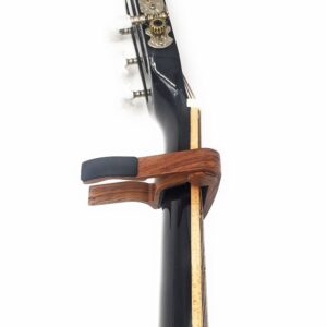 WINGO Classical Flat Guitar Capo for Nylon String Guitars-Rosewood Finish with 5 Picks.