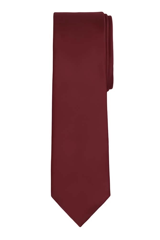 FOMANN Mens Necktie Pocket Square 10 Pcs Set Solid Color Tie and Handkerchief for Wedding (Burgundy)