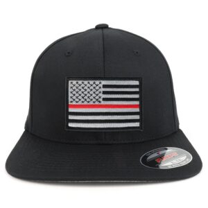 Armycrew XXL USA American Flag Embroidered Iron On Patch Flexfit Cap - TRL2