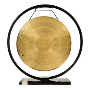 14" gongs on the au courant gong stand - 14" heng gong. includes gong of your choice, stand, & mallet/traditional chinese gong/great for meditation & sound healing/bronze gong