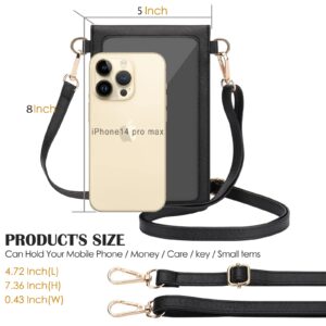 AnsTOP Small Crossbody Bags for Women, Crossbody Cell Phone Bag Tassel Wallet Purses with 2 Strap Best Gift for Women