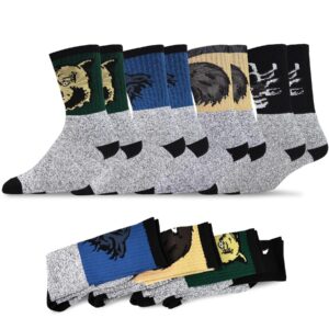 eco friendly heavy weight recyled cotton winter thermal boot socks multi pair for women men