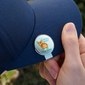 GRAPHICS & MORE Guess What Corgi Butt Funny Joke Golf Hat Clip with Magnetic Ball Marker