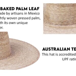 Lack of Color Women's Palma Wide Fedora (Natural Palm Leaf, Small/Medium)