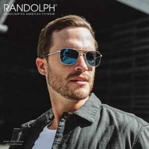 Randolph USA | Gunmetal Classic Aviator Sunglasses for Men or Women 100% UV