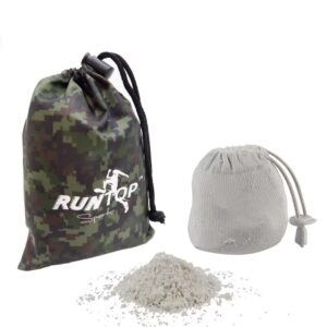 runtop 2.4oz refillable magnesium carbonate powder gym chalk ball bag sock for weightlifting cross fitness training gymnastics rock climbing deadlifting workout bouldering billiards pole dancing