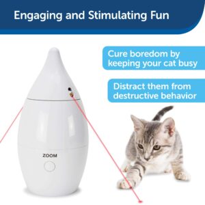 PetSafe Zoom Rotating Laser Cat Toy – Includes 2 Interactive Laser Lights