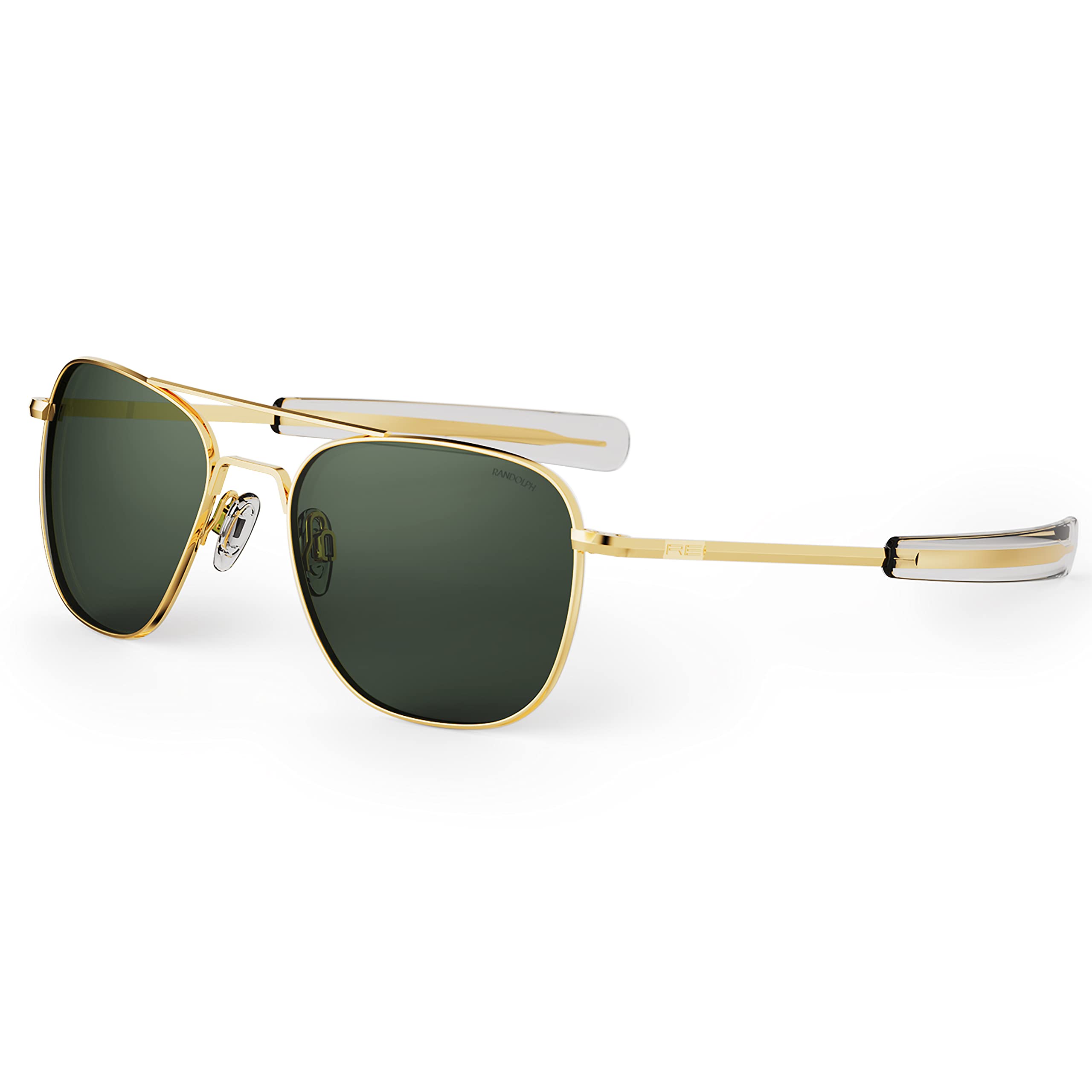 Randolph USA | Gold Classic Aviator Sunglasses for Men or Women 100% UV