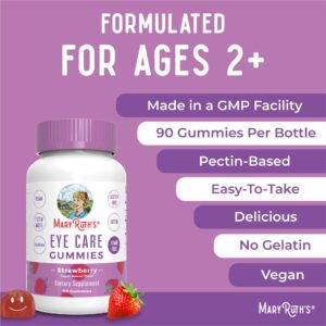 MaryRuth Organics Eye Care Gummies | Zeaxanthin and Lutein | 45 Day Supply | Eye Care Gummy for Adults and Kids | Vegan | Non-GMO | Gluten Free | 90 Count