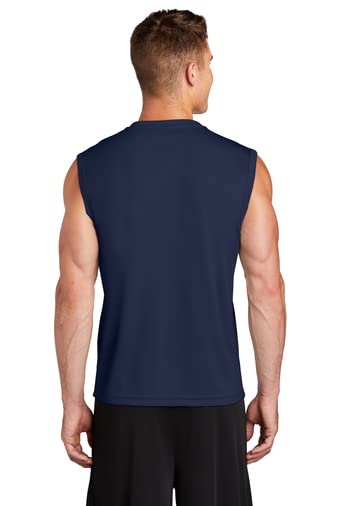 Mens Sleeveless Moisture Wicking Muscle T-Shirts. XS-4XL