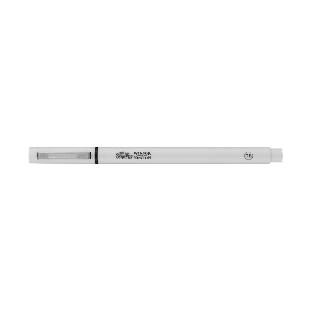 Winsor & Newton Fineliner Fine Point Pen, 0.5mm Tip, Black