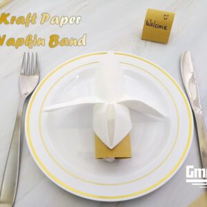 Gmark Paper Napkin Band Box of 500 (Kraft color) GM1087A