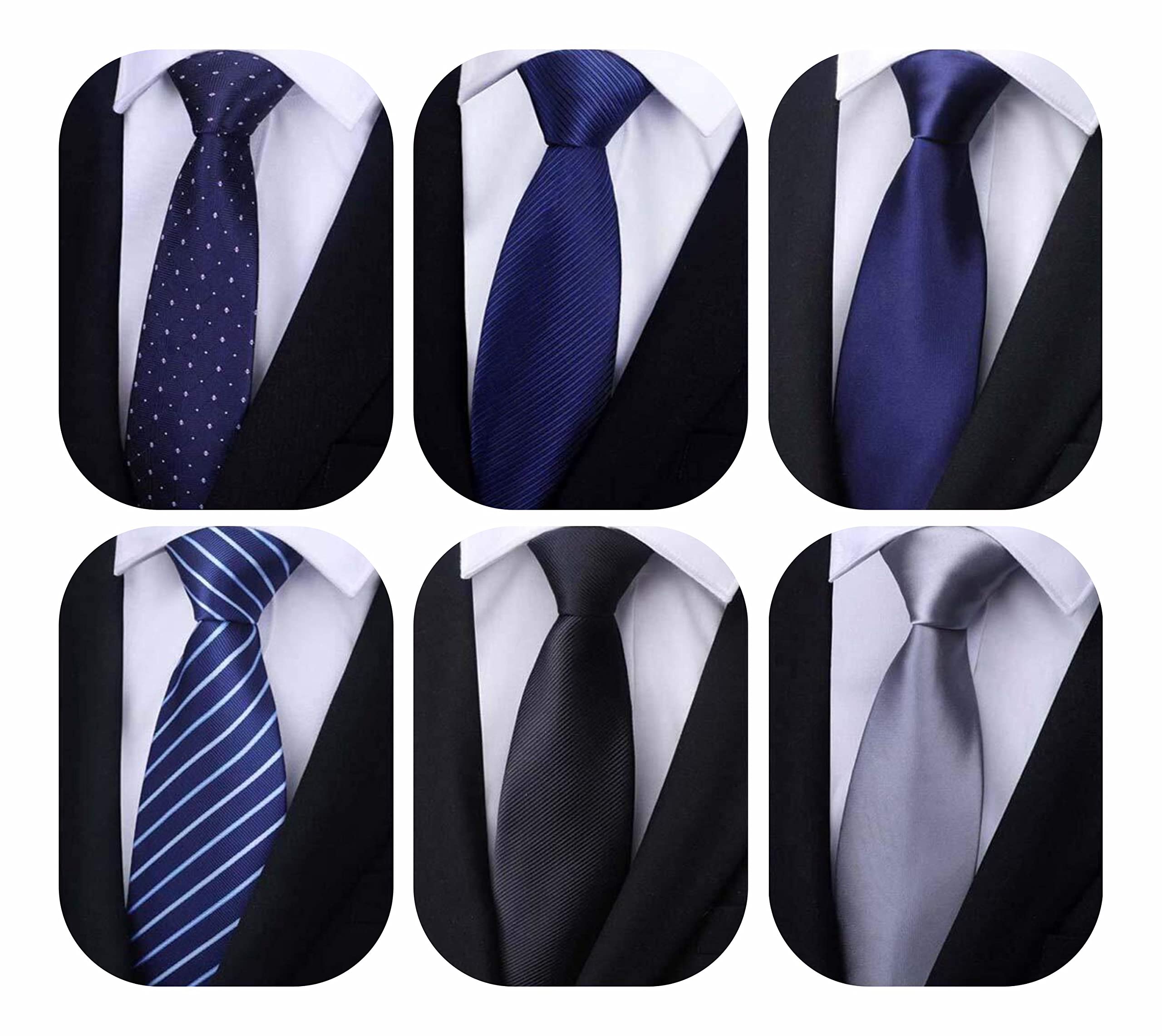 WeiShang Lot Classic Men's Silk Tie Necktie Woven JACQUARD Neck Ties