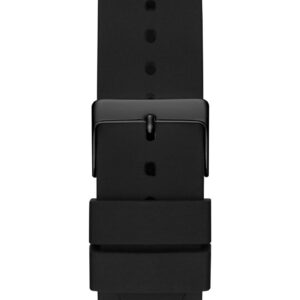 GUESS Iconic Studded Black Logo Silicone Watch. Color: Black (Model: U1161G2)