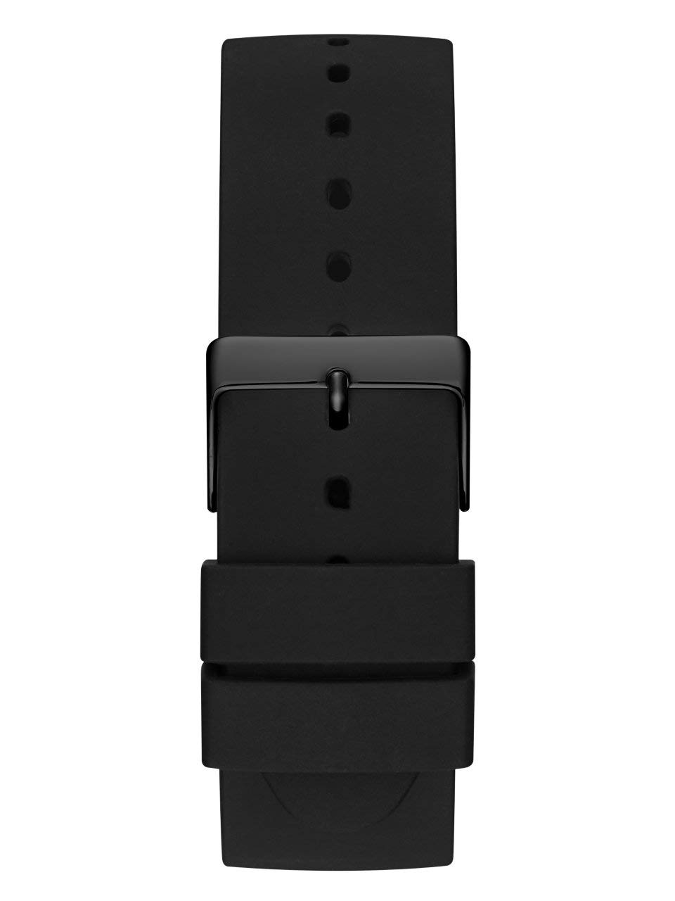 GUESS Iconic Studded Black Logo Silicone Watch. Color: Black (Model: U1161G2)