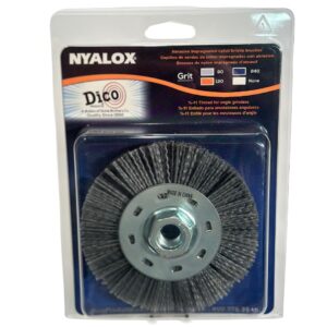 Dico Products 7200075/4.5" gray Nyalox Wheel brush, 4.5", Gray