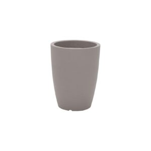 tramontina thai plastic planter, taupe, diameter 36 x height 48 cm, weatherproof, volume 30 litres