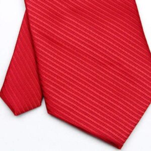 Wehug Men's Classic Solid Tie Silk Woven Necktie Jacquard Neck Red Ties For Men LD0050