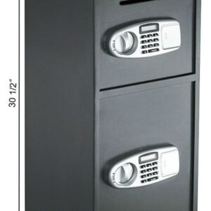 Digital Double Door Gun Safe Depository Drop Box Gun Safes Cash Office Security Lock by Empire Discount