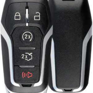 KeylessOption Keyless Entry Remote Smart Key Fob Shell Case for Ford Fusion Mustang Edge M3N-A2C31243800