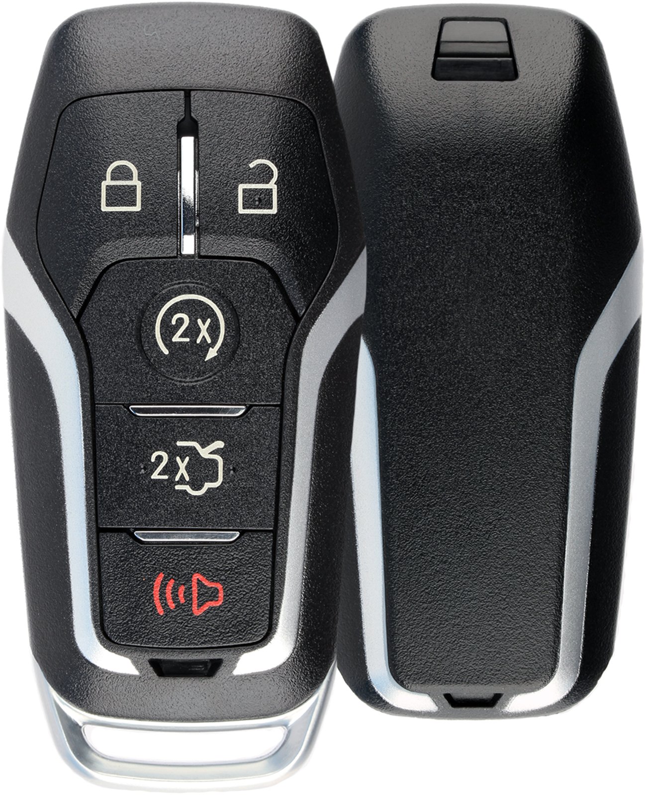 KeylessOption Keyless Entry Remote Smart Key Fob Shell Case for Ford Fusion Mustang Edge M3N-A2C31243800