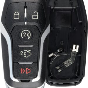 KeylessOption Keyless Entry Remote Smart Key Fob Shell Case for Ford Fusion Mustang Edge M3N-A2C31243800