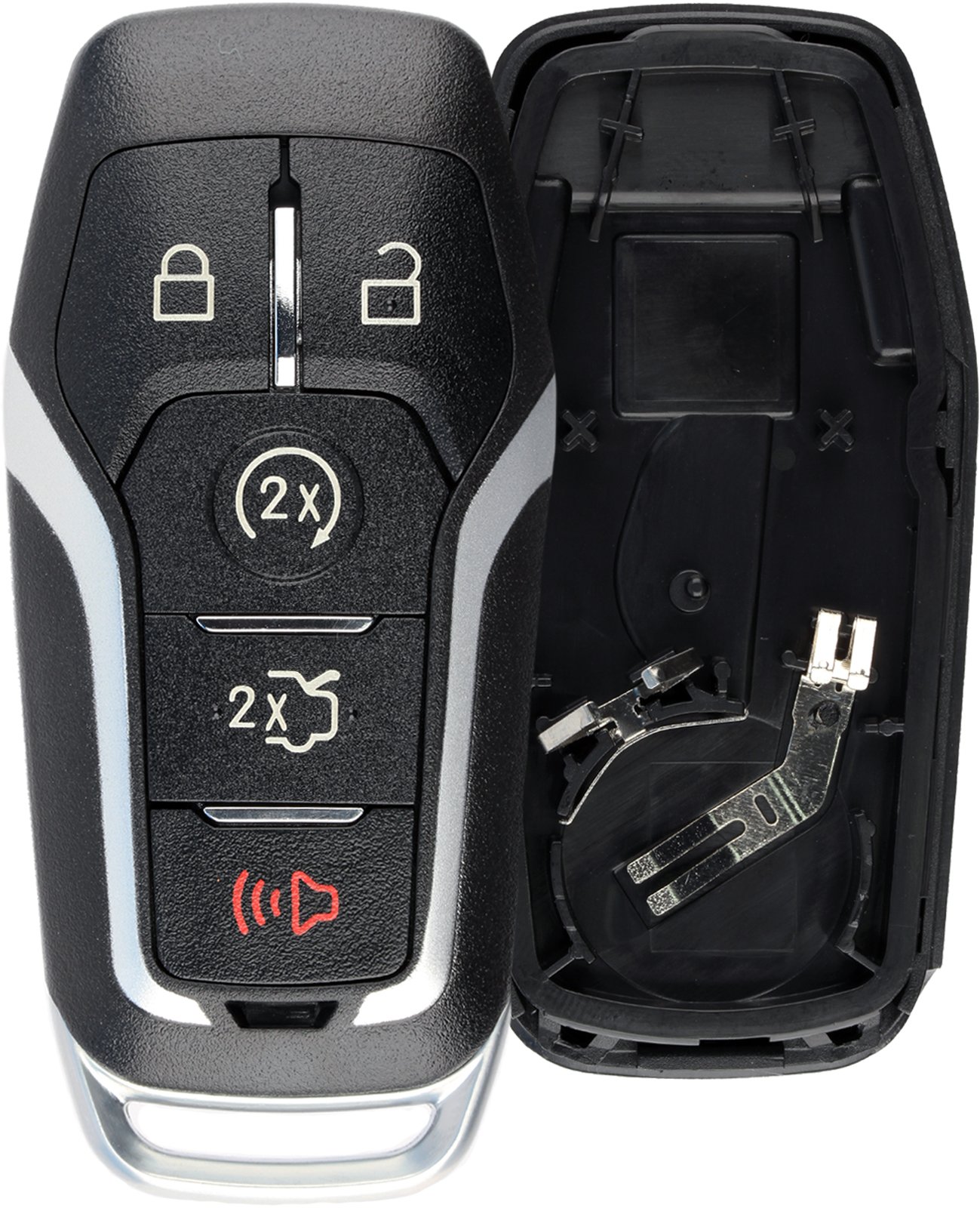 KeylessOption Keyless Entry Remote Smart Key Fob Shell Case for Ford Fusion Mustang Edge M3N-A2C31243800