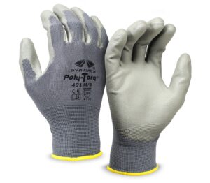 pyramex gl401l polyurethane glove - size large large