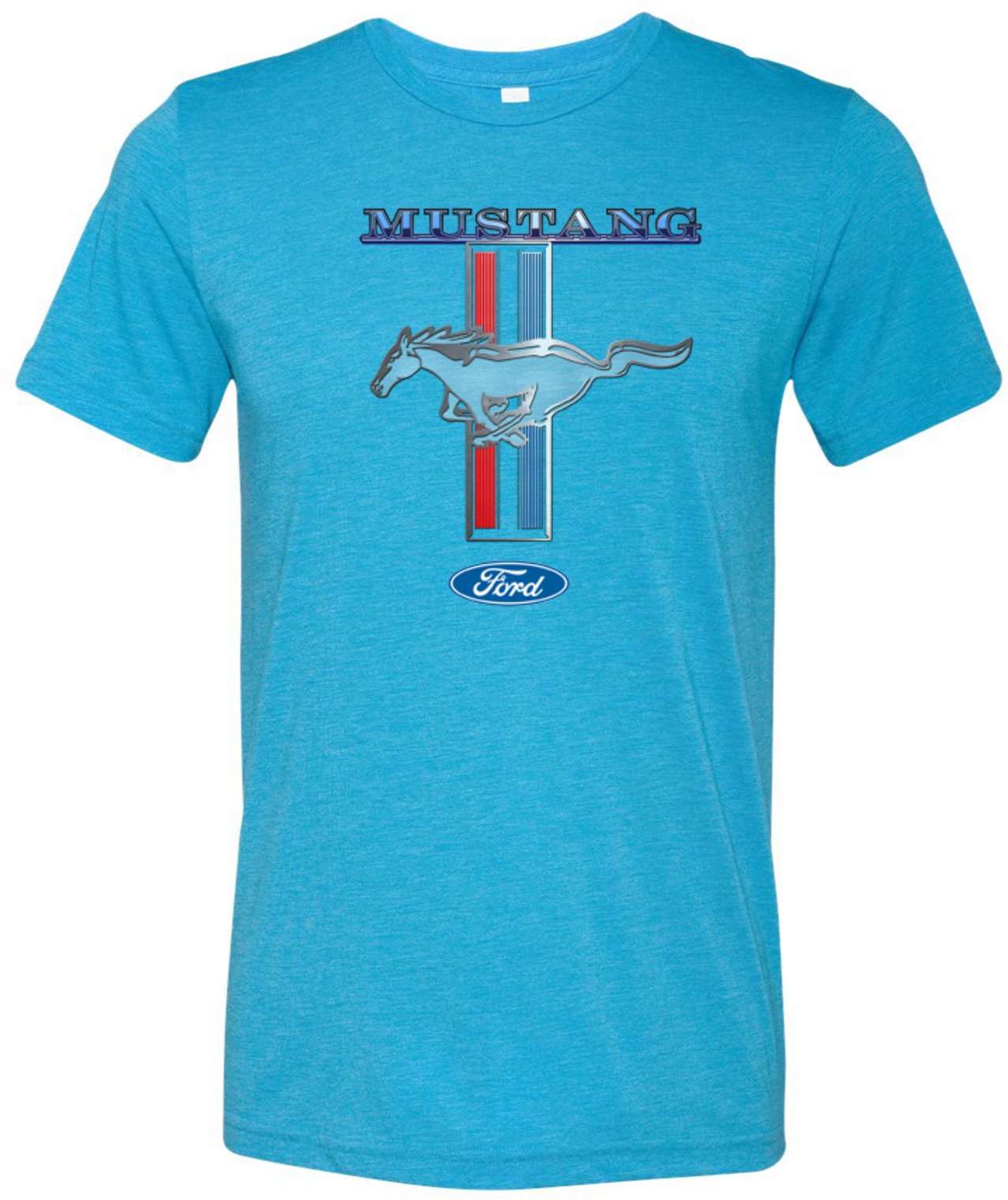 Ford Mustang T-shirt Stripe Tri Blend Tee