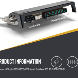 Compatible Datamax PHD20-2181-01 Print Head Compatible for I-Class Printers I-4206 I-4208 | 203 DPI Resolution