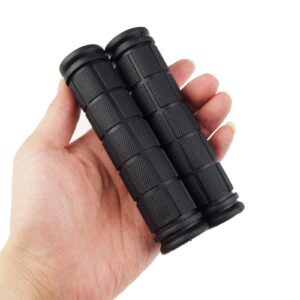 Kasteco 2 Pairs Bicycle Handle Bar Grips Mushroom Grips for BMX/MTB/Road Mountain Bikes, Black