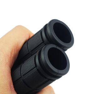 Kasteco 2 Pairs Bicycle Handle Bar Grips Mushroom Grips for BMX/MTB/Road Mountain Bikes, Black