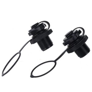 inflatable air valve,inflatable boat valve,2pcs inflatable air valve replacement screw air valve for inflatable rubber dinghy raft pool boat fishing boats k2 kayak valve