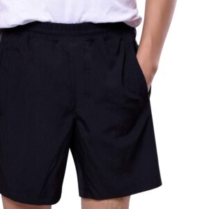 men's workout running performance sport gym shorts with built-in underwear and zipper pockets